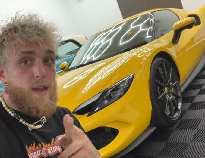 Jake Paul car: Jake Paul's $421,000 Ferrari breaks down after being ...