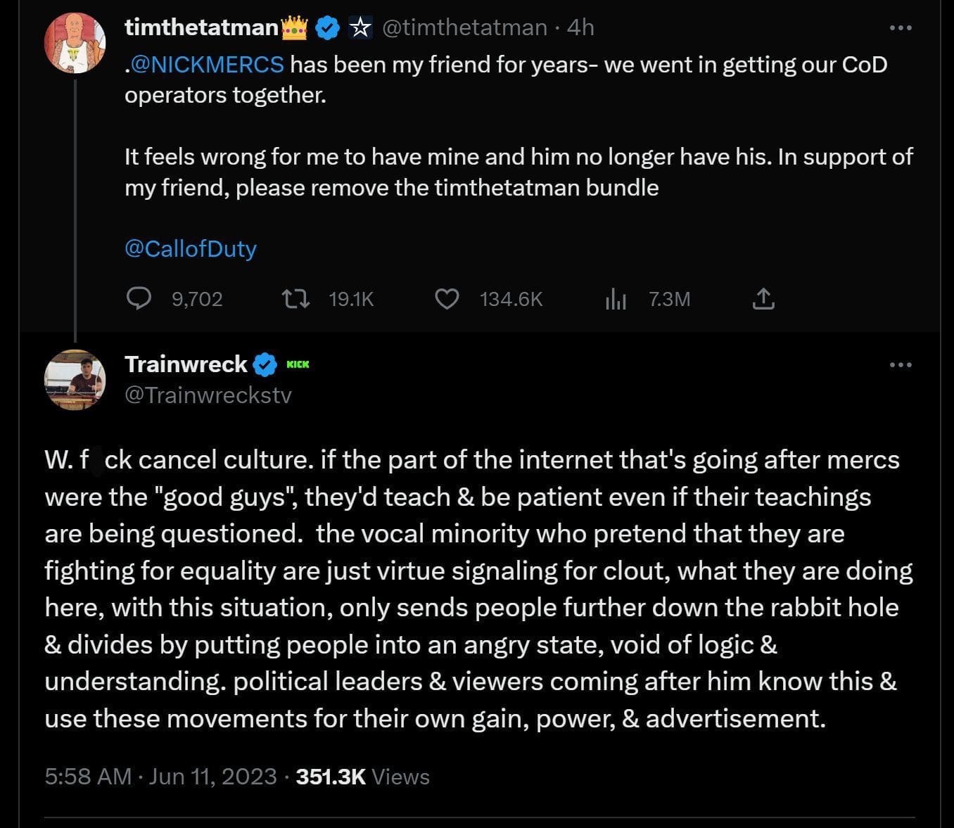 "It feels wrong" - TimTheTatman asks Call of Duty to remove his ...