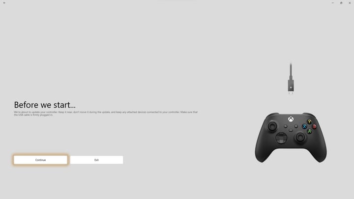 How to update Xbox controller on PC