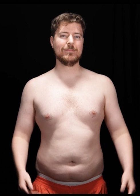 "Mr Built": Fans react as MrBeast shares before-and-after images since ...