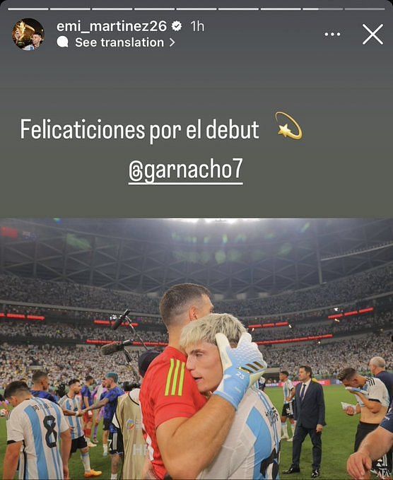 Argentine World Cup Winner Sends Message To Manchester United Star