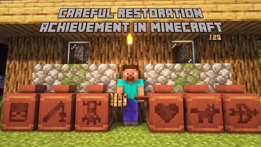 How to get Careful Restoration achievement in Minecraft