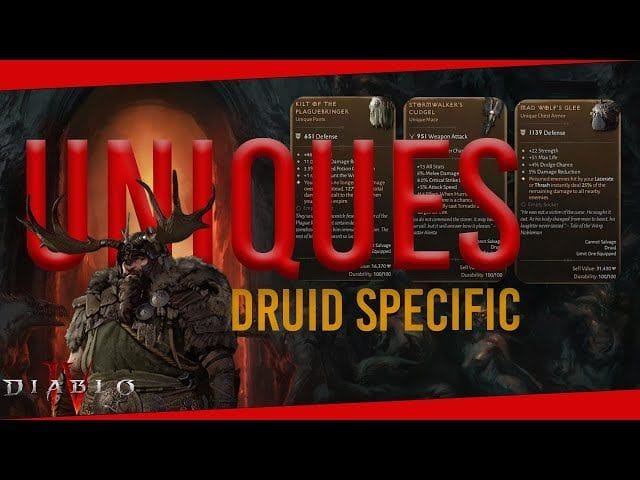 unique: All Diablo 4 Unique items, their bonuses, and how to get them