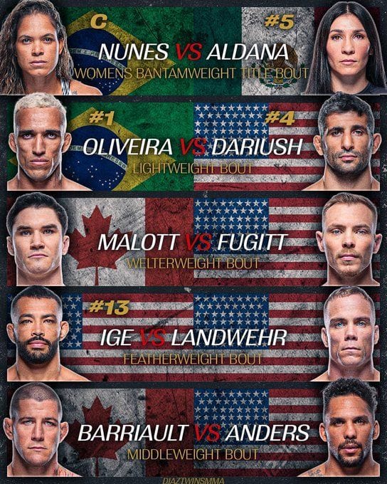 UFC 289 weigh-in results: Find out the official weight of the ...