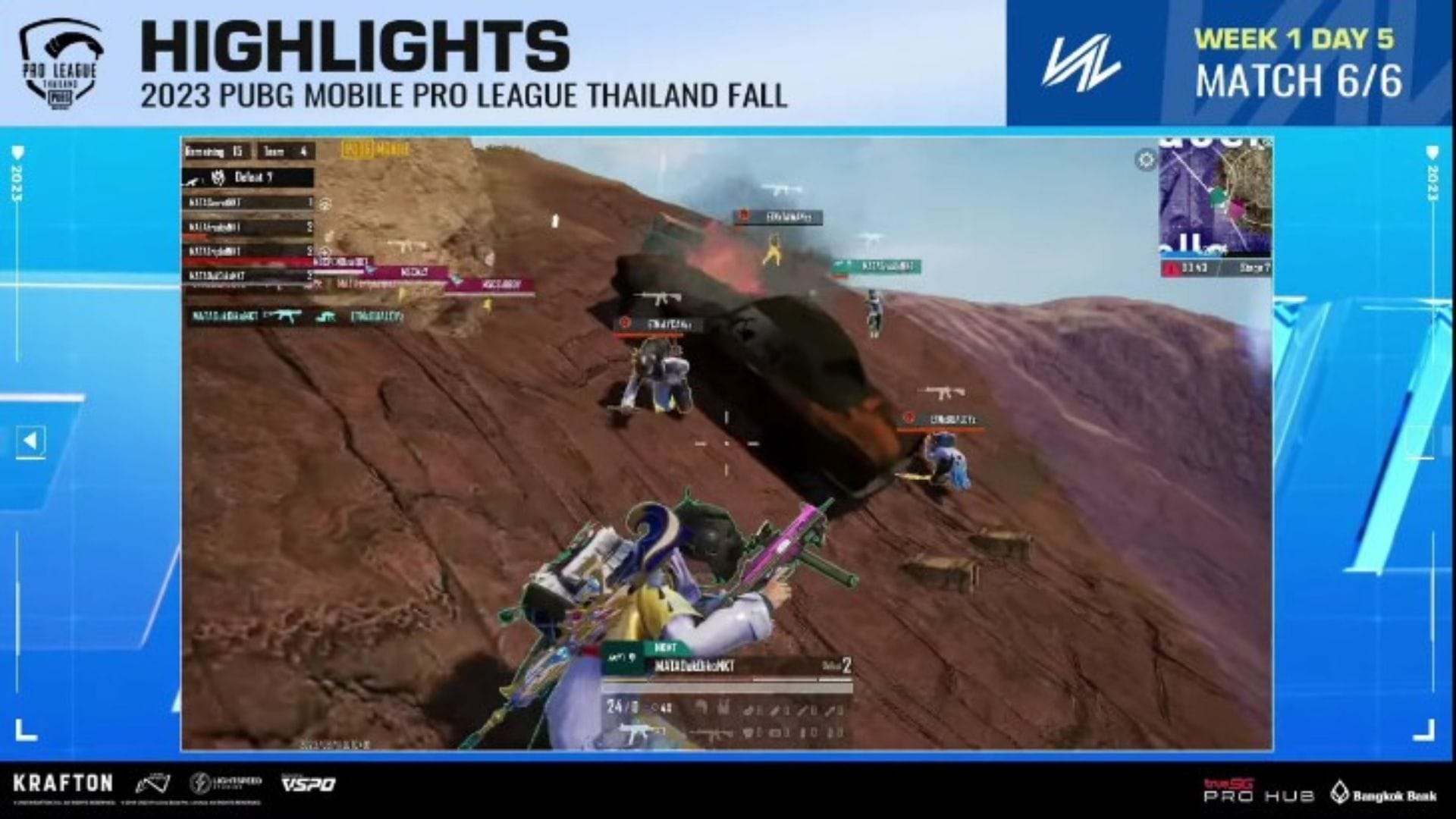 PMPL Thailand 2023 Fall Week 1: Overall rankings, MVP, and more