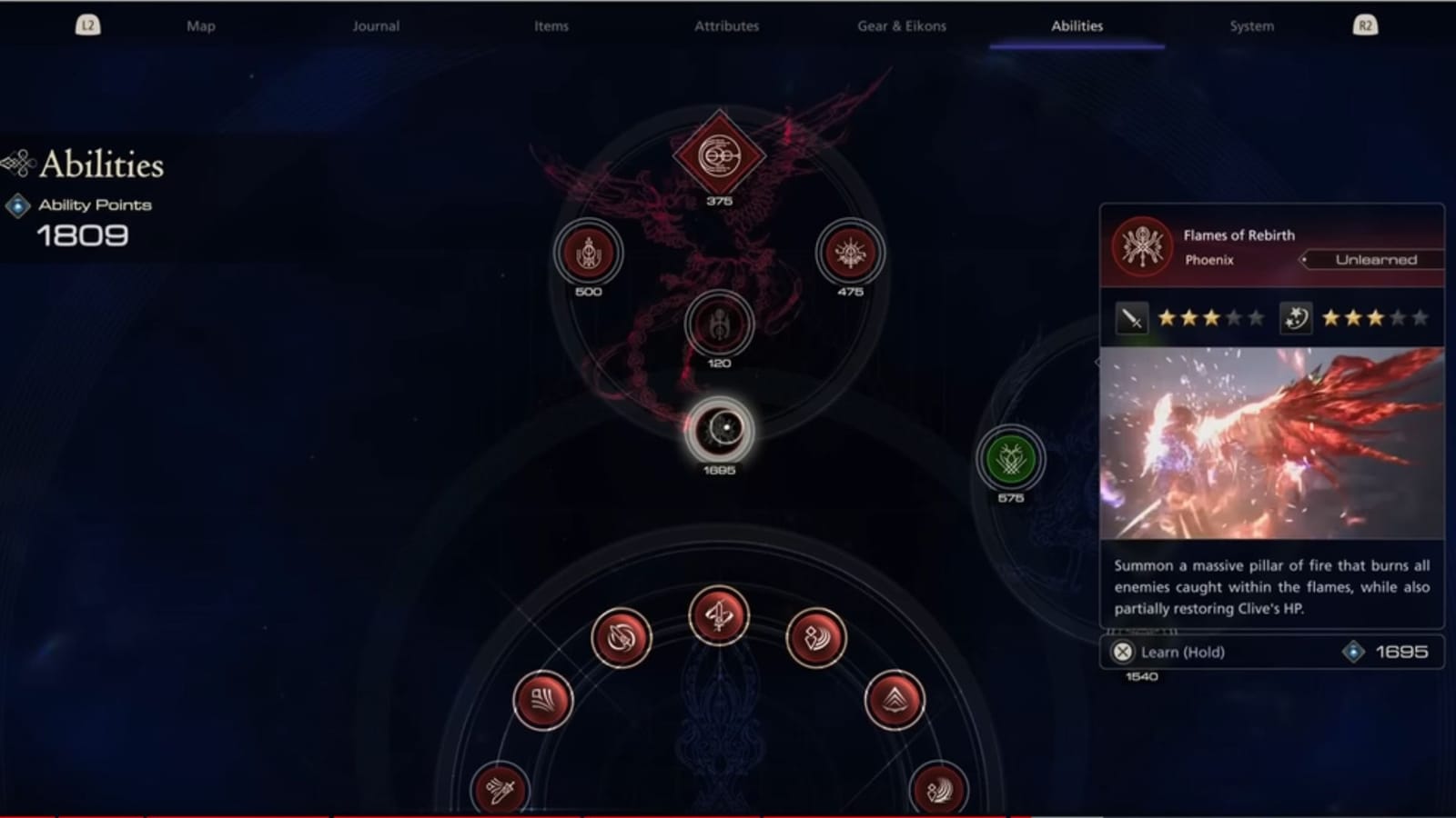 All Phoenix abilities in Final Fantasy 16