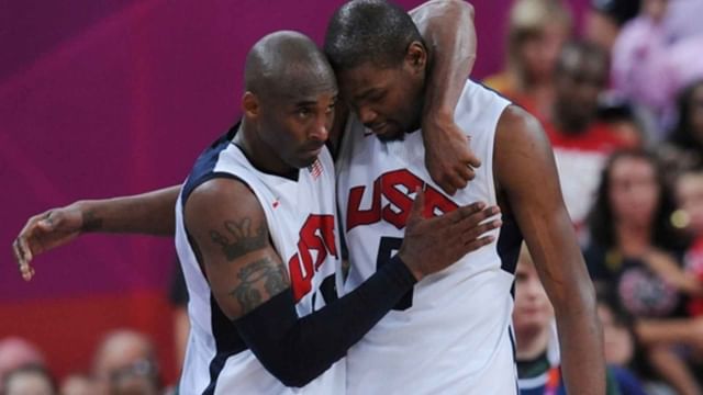 Kevin Durant looks back on him and Kobe Bryant scoring team USA's first ...