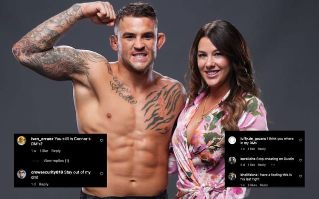 “You still in Conor's DMs?” - Dustin Poirier’s wife gets bombarded with ...