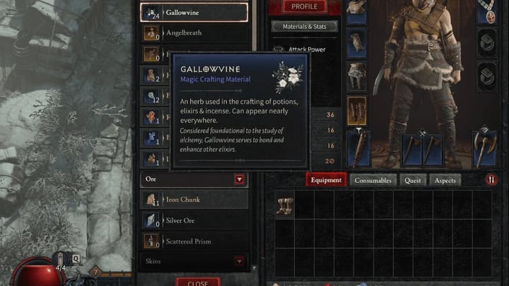 How to easily farm Gallowvine in Diablo 4