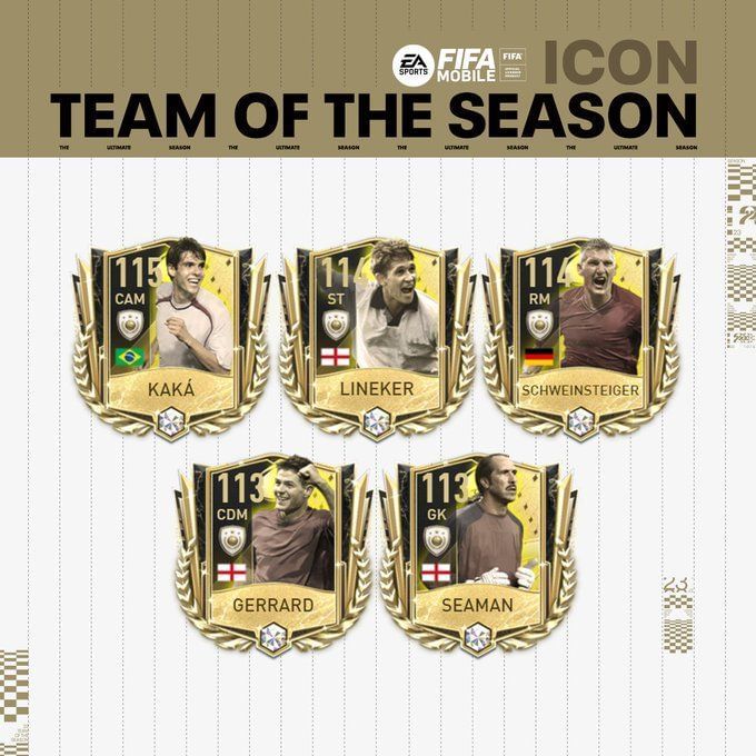 FIFA Mobile TOTS Week 5: List of new Prime Icons include Kaka and Schweinsteiger