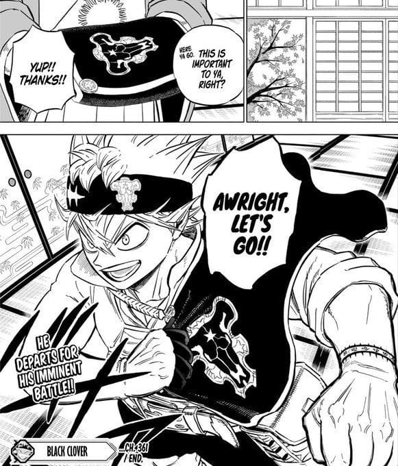Chapter 361 cliffhanger has Black Clover fandom waiting for Asta vs Lucius