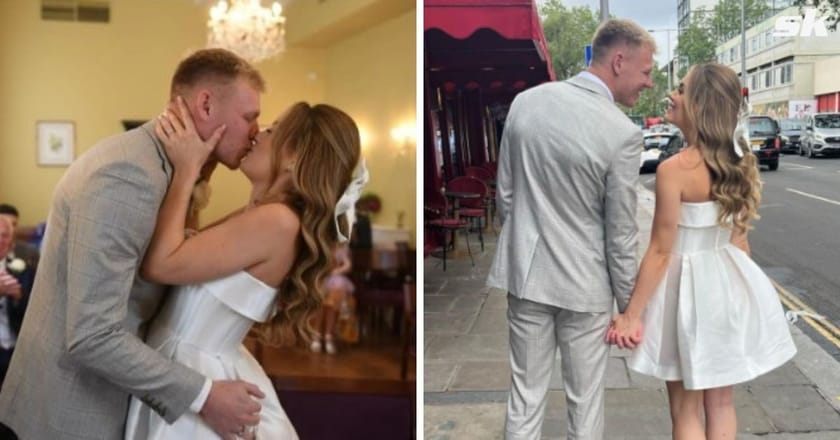 IN PHOTOS: Arsenal star Aaron Ramsdale enjoys intimate wedding with ...