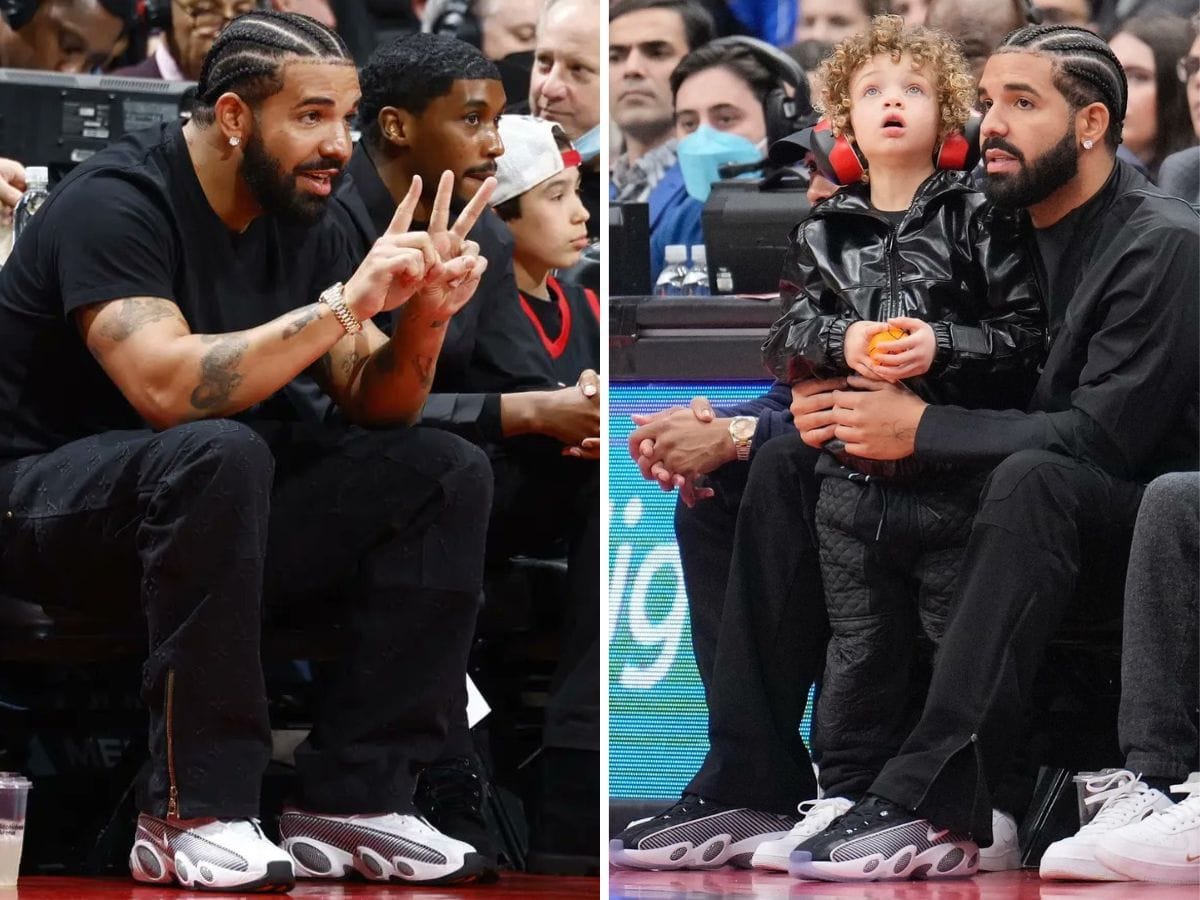 Drake: Drake x Nike NOCTA Glide "Black/White" shoes: Where to get ...