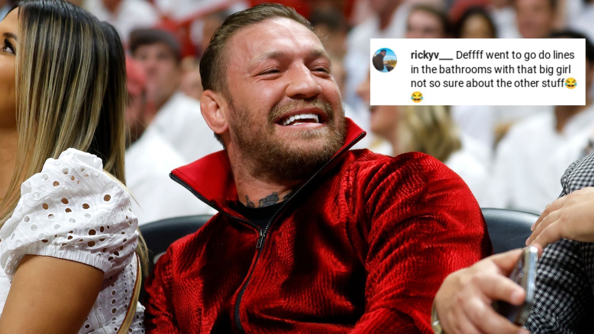 "Deffff went to go do lines in the bathroom" - Fans lash out at Conor ...