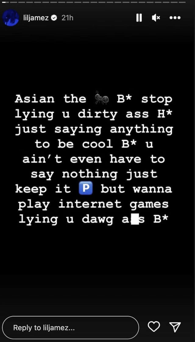 "So embarassing FOR ALL PARTIES INVOLVED": Asian Doll, Lil Jamez, and ...