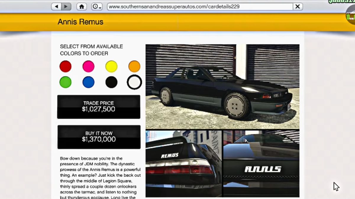 5 reasons why every GTA Online player should own Annis Remus