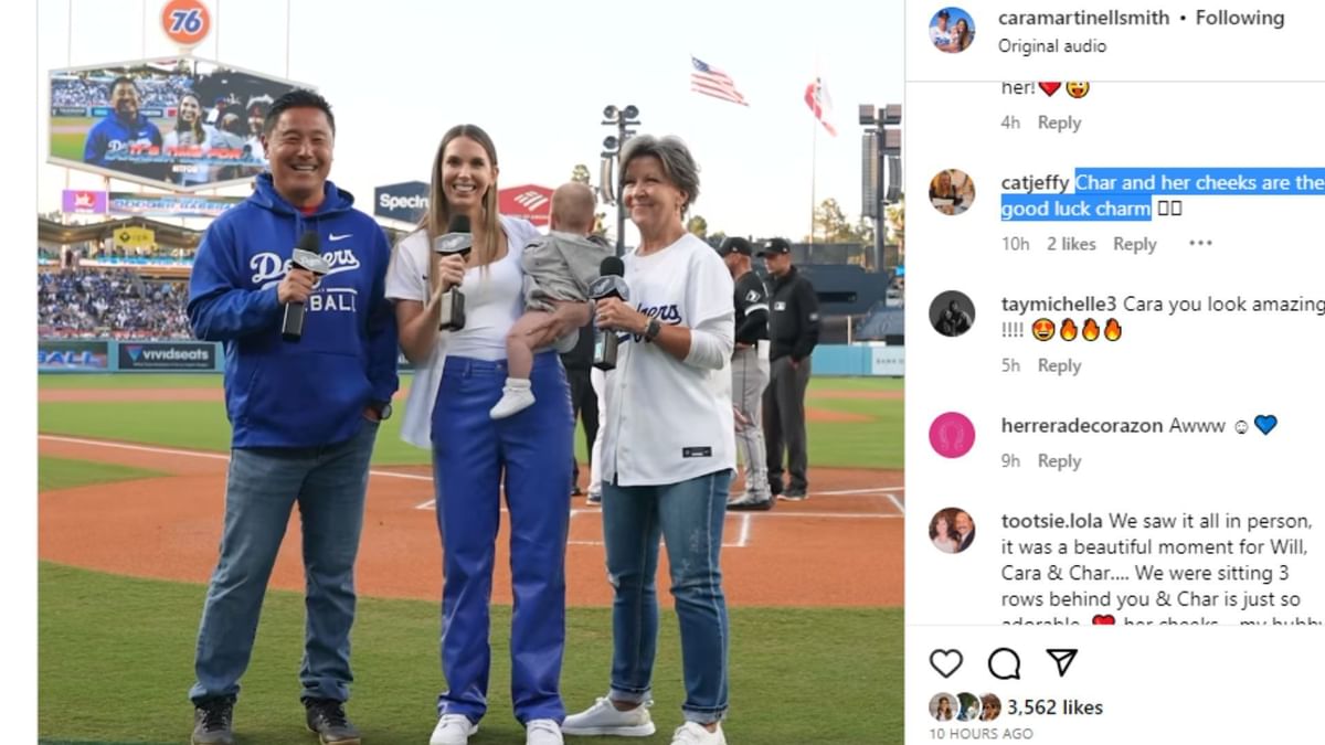 Will smith: MLB fans amazed as Will Smith's wife Cara throws first ...