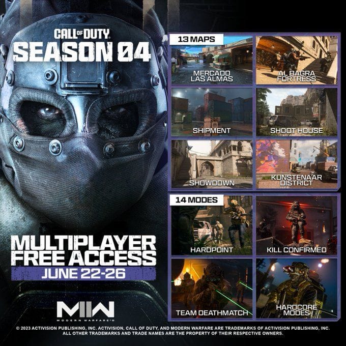 When does Modern Warfare 2 free access begin: Release date and time for ...