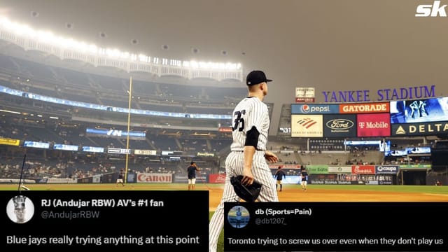 New York Yankees fans react to smoke from Canadian wildfires shrouding ...