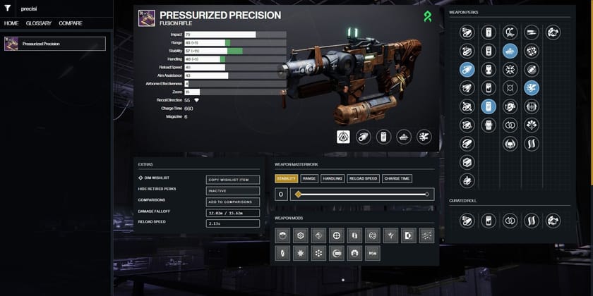 Destiny 2 Pressurized Precision god rolls, how to get them, and more