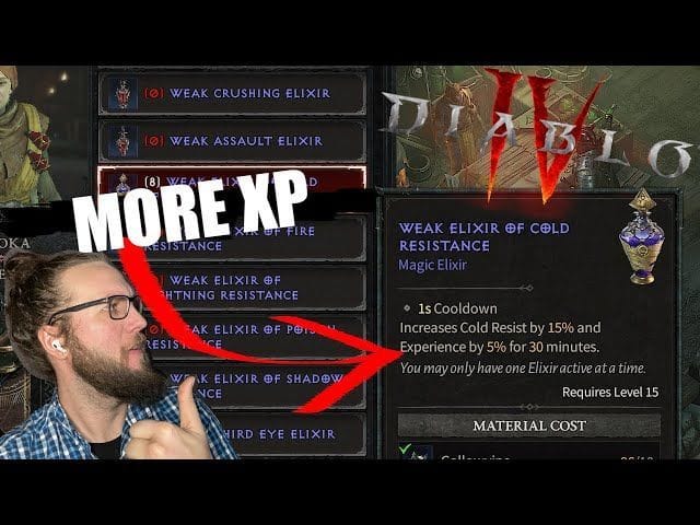 Diablo 4 Precision Elixir: Types, recipe, effects, and more