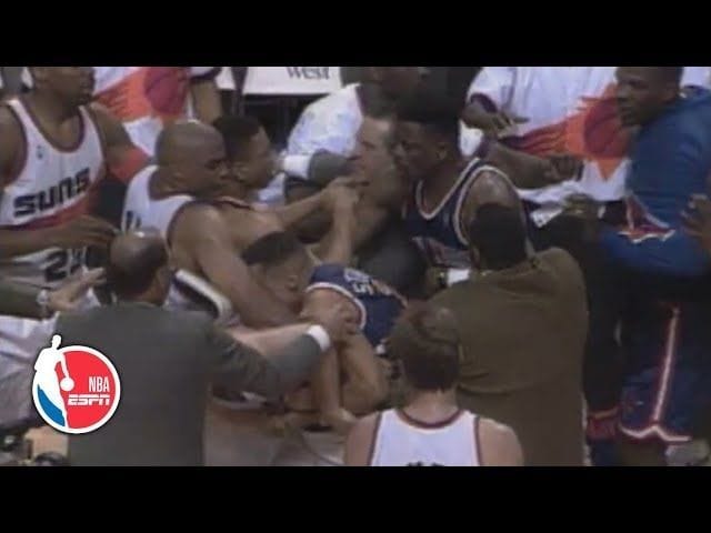 5 biggest fights in NBA history ft. Michael Jordan vs Reggie Miller ...