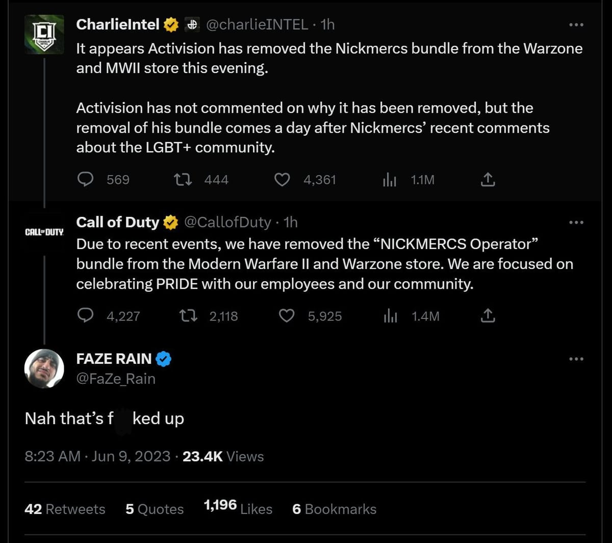 Call of Duty removes Nickmercs' Operator Bundle from Modern Warfare 2 ...