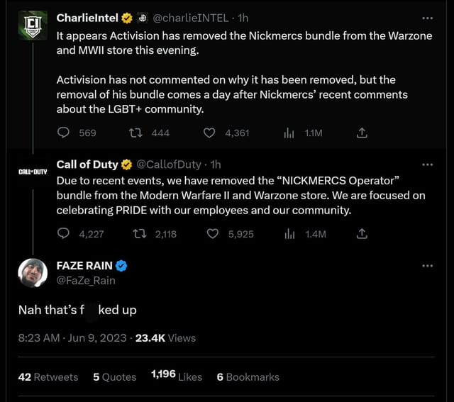 Call of Duty removes Nickmercs' Operator Bundle from Modern Warfare 2 ...