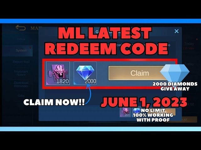 MLBB Codes for June 2023: How to redeem codes for free in-game rewards ...