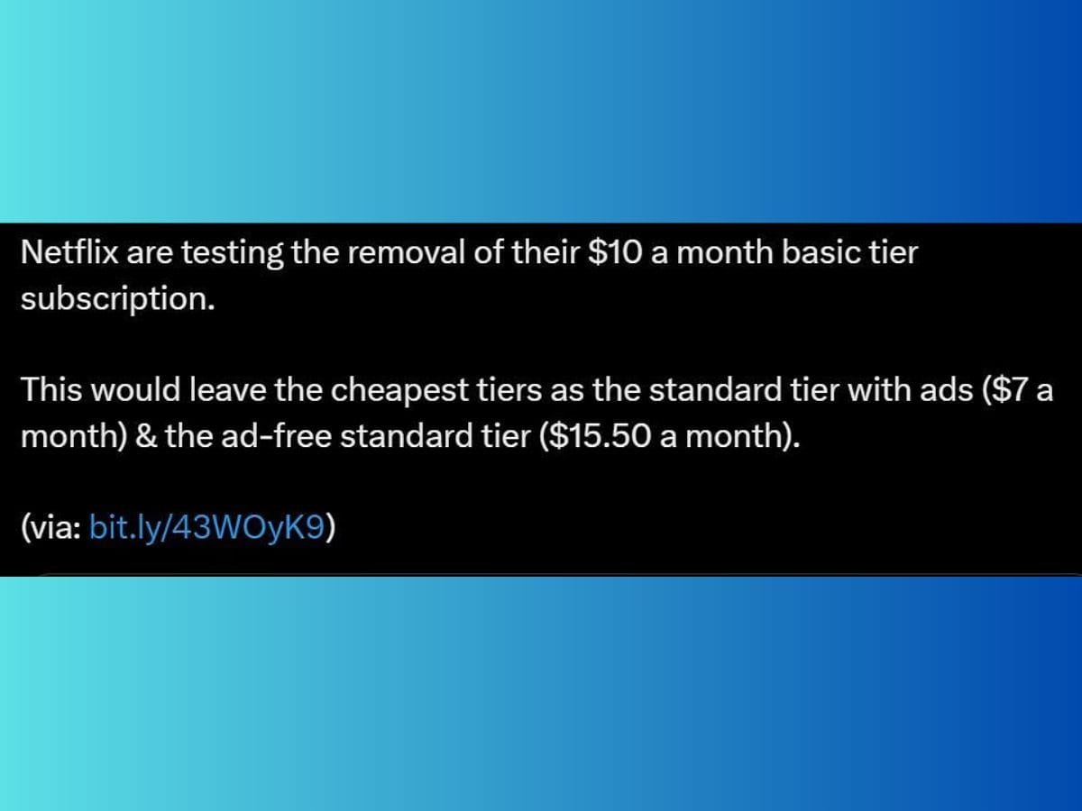 Is Netflix removing the basic tier from the service? Details explored