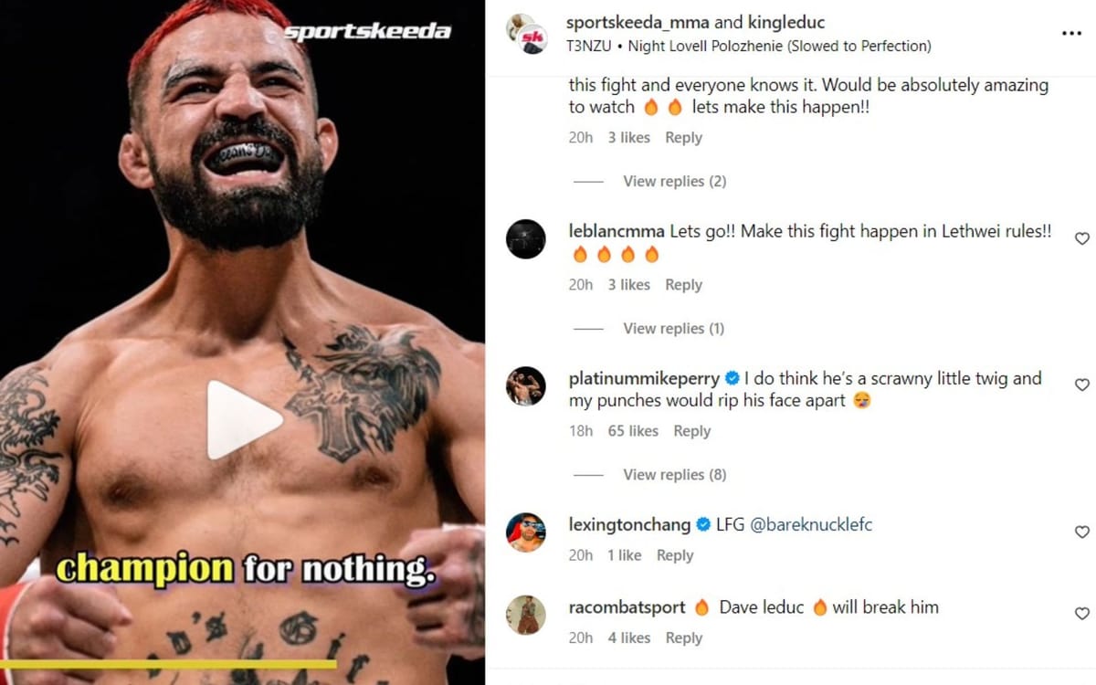 Exclusive: Lethwei legend Dave Leduc responds to Mike Perry's call-out ...