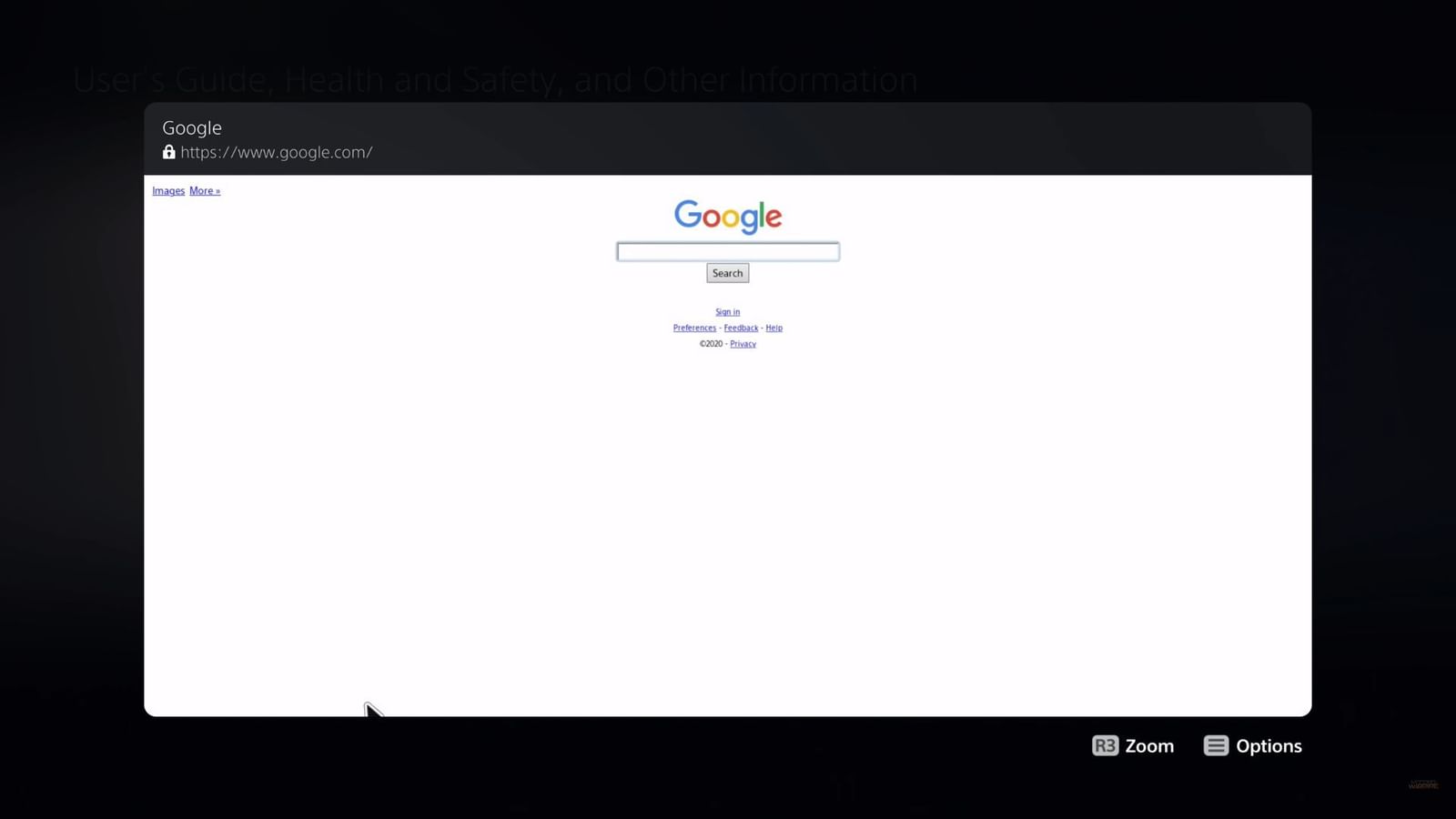 Does PS5 have a web browser?