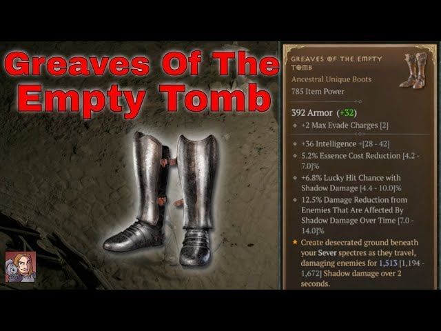 Greaves of the Empty Tomb in Diablo 4: How to get, Unique effects ...