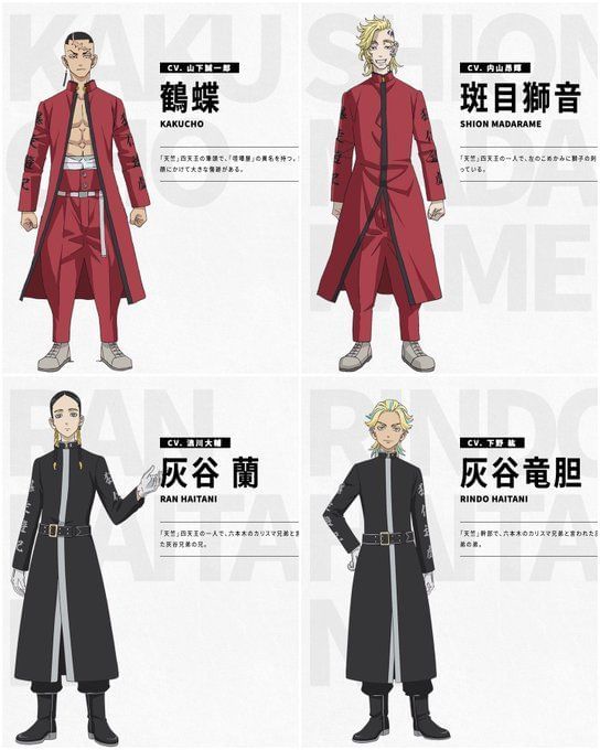 Tokyo Revengers season 3 reveals voice actors of Tenjiku members