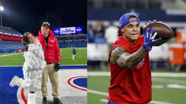 IN PHOTOS: Jordan Poyer and Rachel Bush bid adieu to lavish Four ...