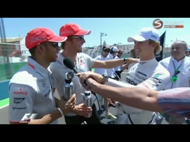 How did Nico Rosberg get the nickname 'Britney'?