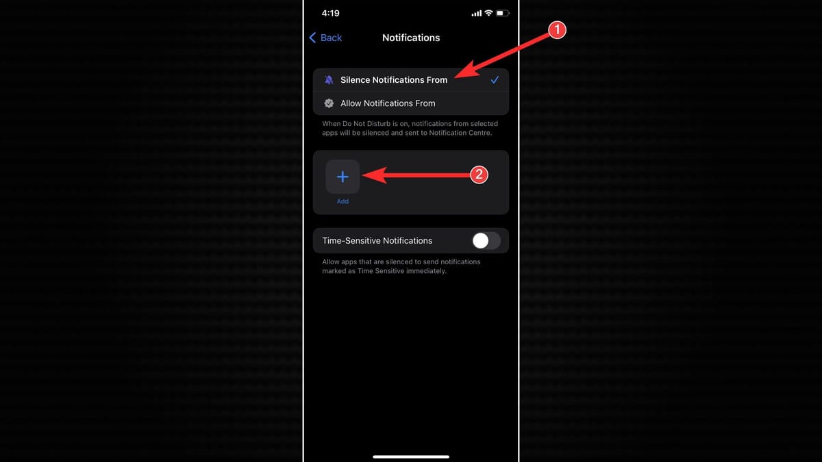 How to silence notification on iPhone?