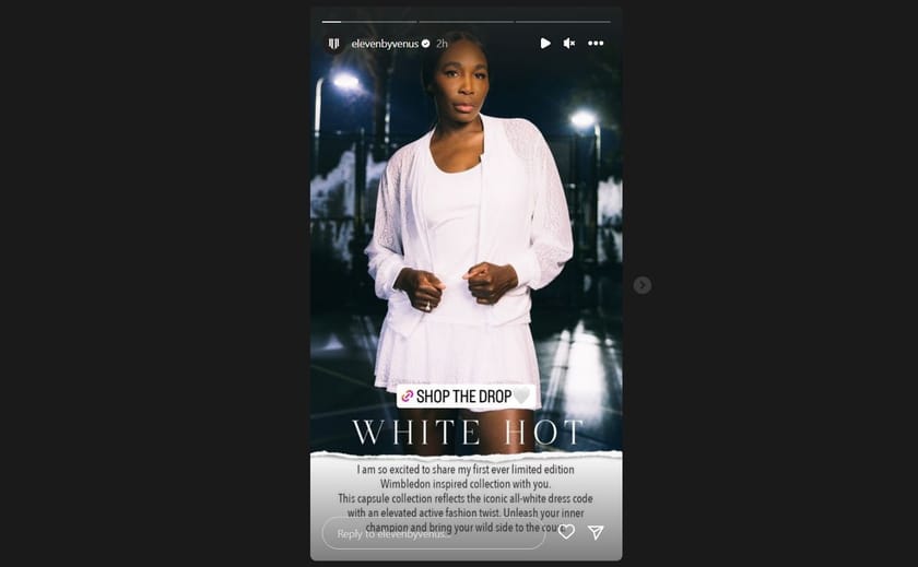 Venus Williams' fashion line EleVen launches first-ever limited edition ...