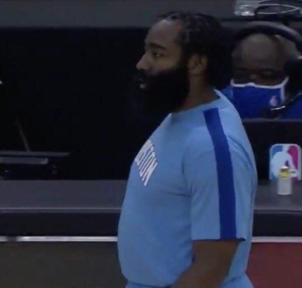 James Harden fat suit: Why did former Rockets MVP look so fat prior to ...