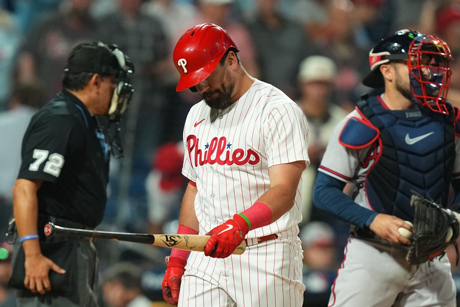 Philadelphia Phillies fans react as Kyle Schwarber outfield botch spurs ...