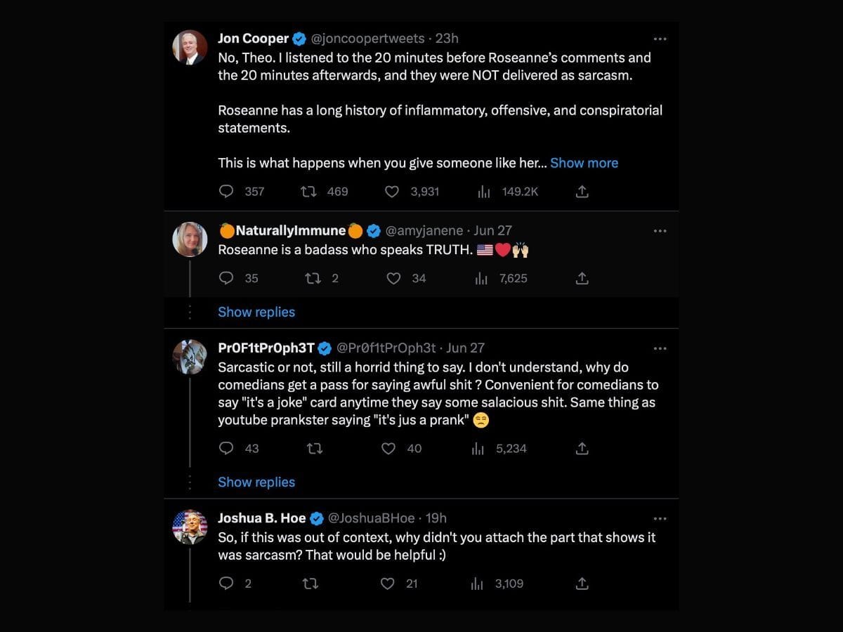 “Nobody died in the holocaust either"- Roseanne Barr on truth of 2020 ...