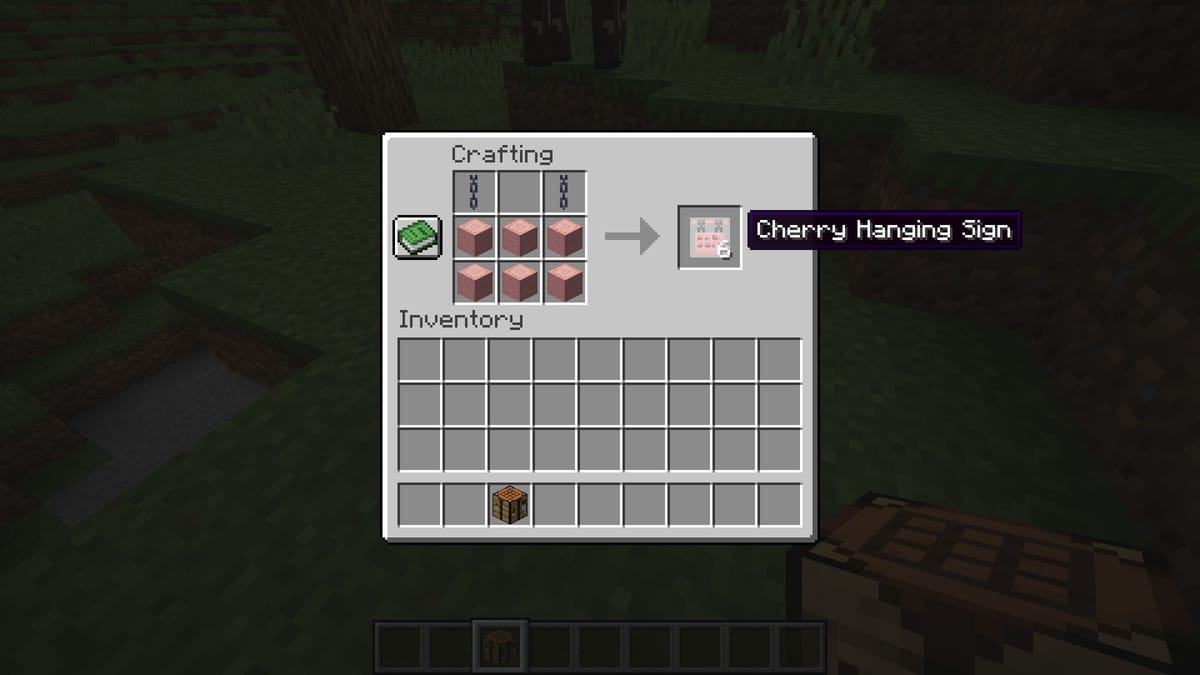 How to make all types of hanging signs in Minecraft 1.20 update?