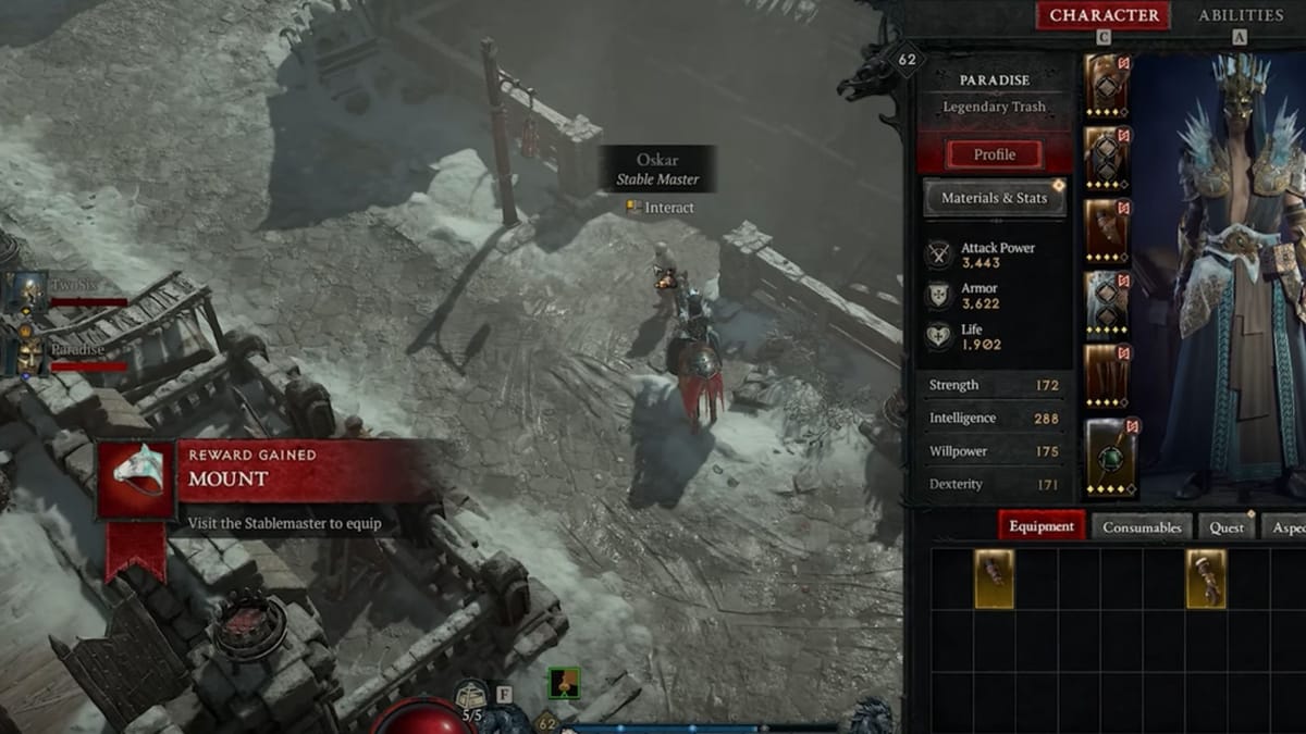 How to get the Spectral Charger Ghost Mount in Diablo 4