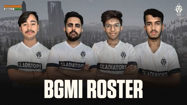 Gladiators Esports reveals their BGMI lineup