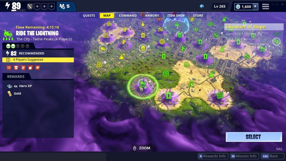 What is a mission alert in Fortnite Save the World?