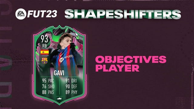 Gavi Shapeshifters Objective set: FIFA 23 Gavi Shapeshifters Objective ...