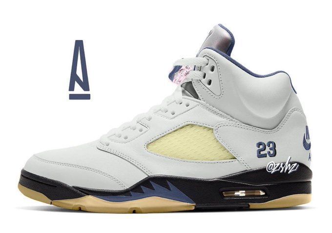 A Ma Maniere x Air Jordan 5 SP "Diffused Blue" sneakers: Price and more ...