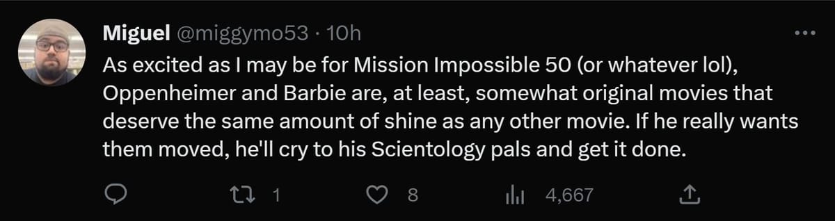 “Is a bully in this industry”: Fans lash out at Tom Cruise’s demand ...