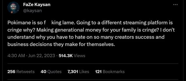 "Get a f**king life" - FaZe Kaysan lashes out at Pokimane amidst the ...