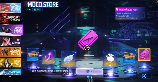 New Free Fire MAX Moco Store: Get Skywings and Arrival Animations